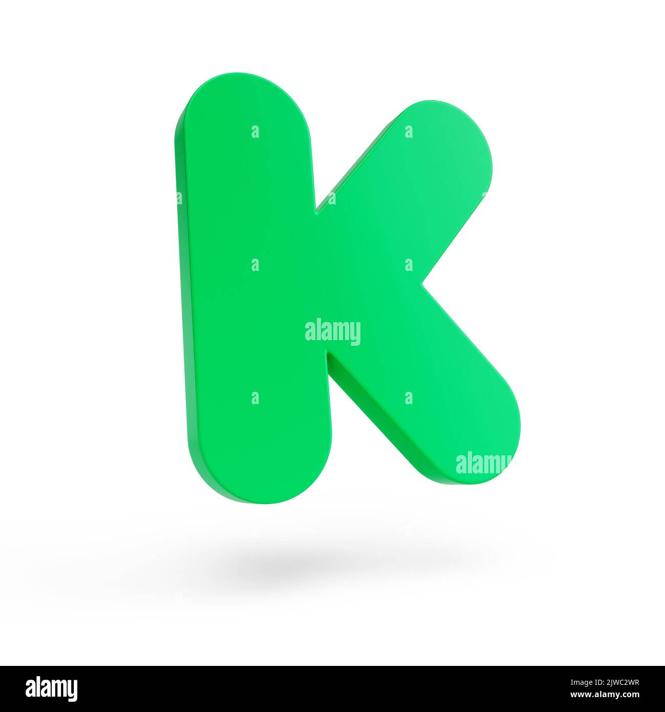 Kickstarter - realistic 3D social media logo floating isolated on a ...