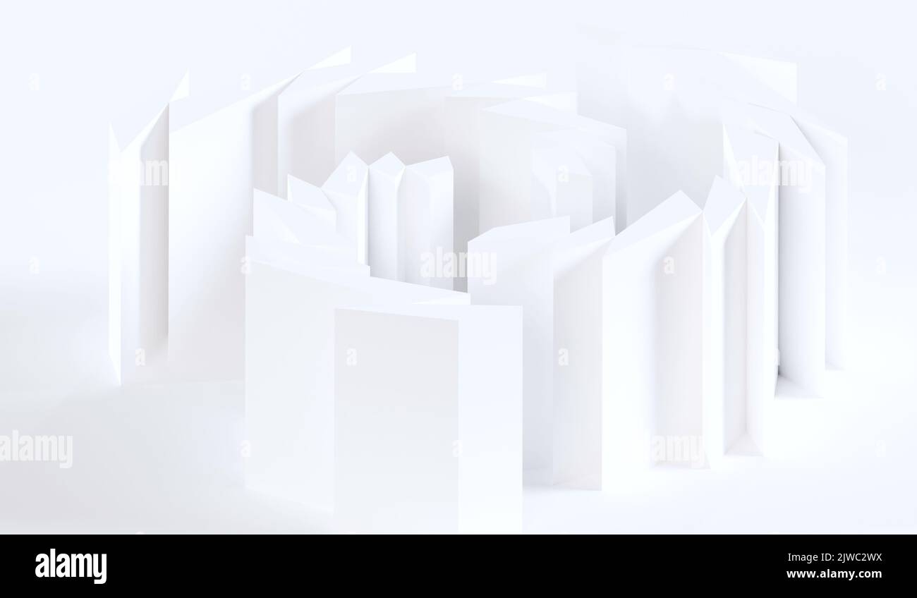 White Abstract geometric shapes background ideal for poster, cover ...