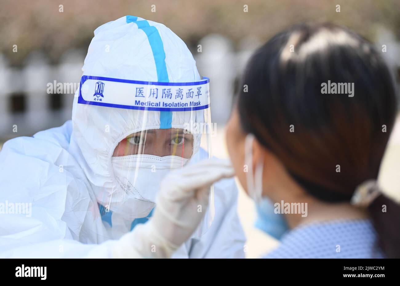 GUIYANG, CHINA - SEPTEMBER 5, 2022 - Medical staff conduct nucleic acid ...