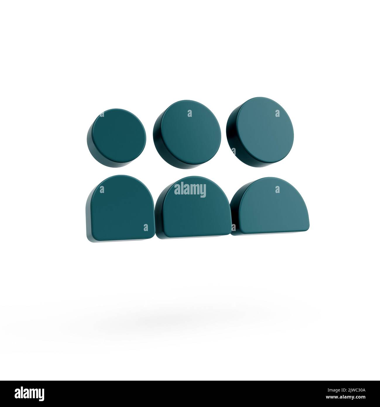 MySpace - realistic 3D social media logo floating isolated on a white ...