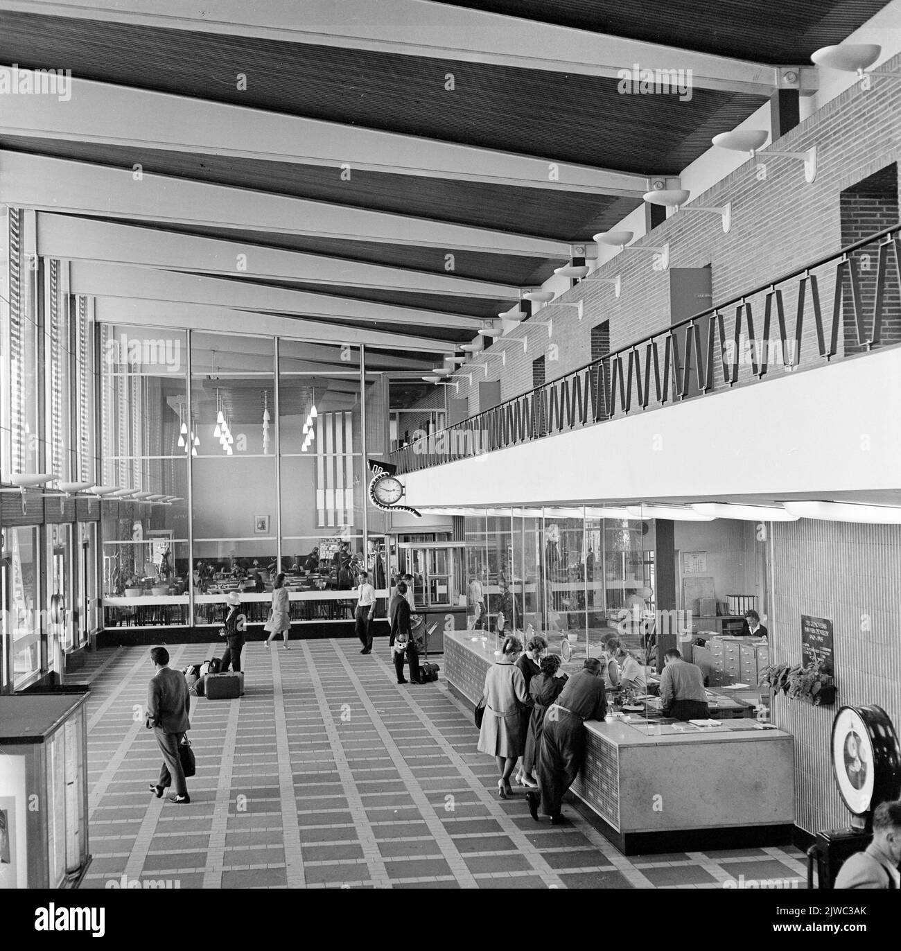Interior view entry hall Black and White Stock Photos & Images - Alamy