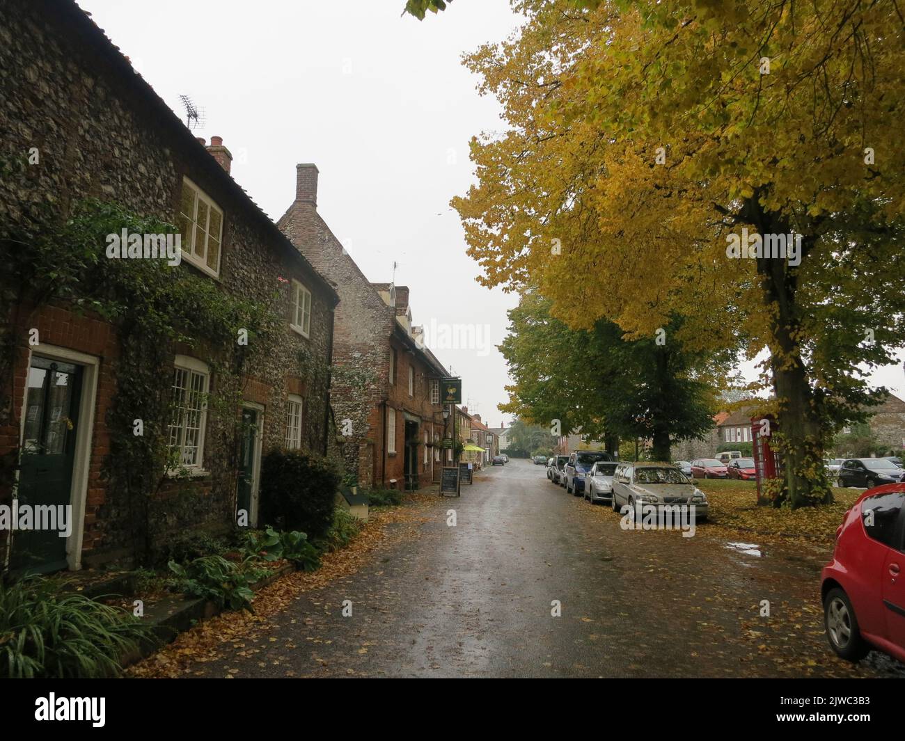The Peddars Way National Trail long distance footpath. Norfolk. England ...