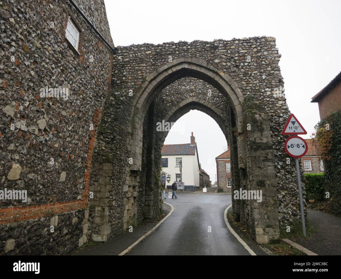 The Peddars Way National Trail long distance footpath. Norfolk. England ...