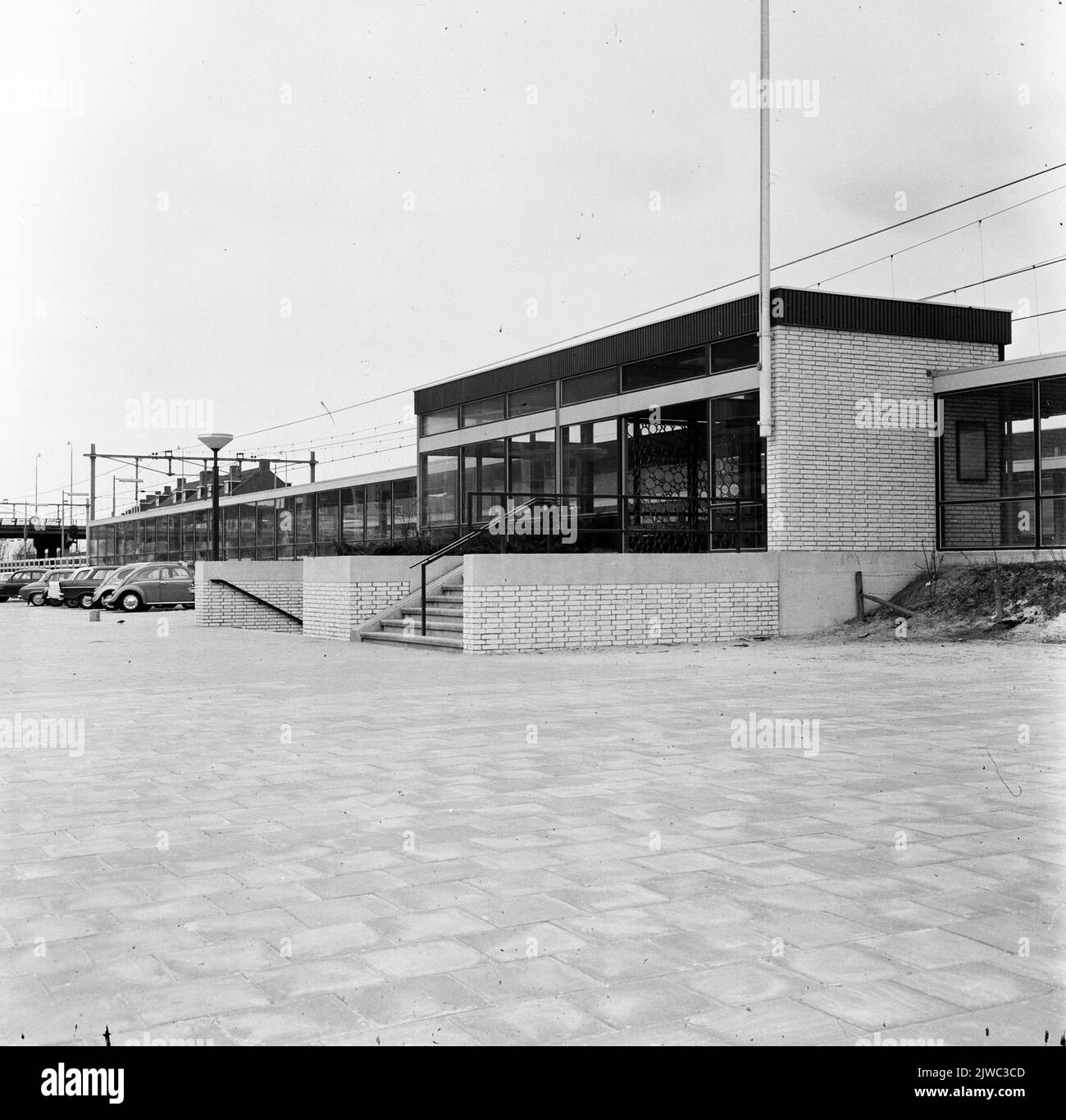 View of an access (back) to the N.S. station Rijswijk in Rijswijk Stock ...