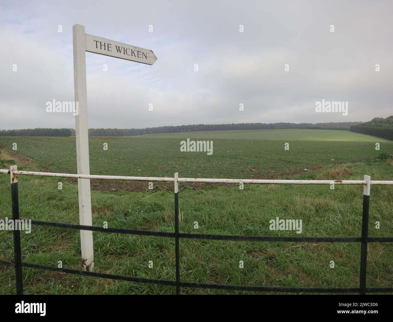 The Peddars Way National Trail long distance footpath. Norfolk. England ...