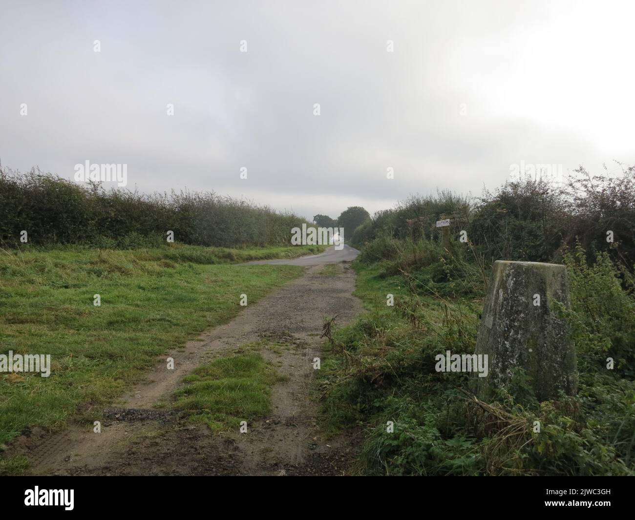The Peddars Way National Trail long distance footpath. Norfolk. England ...