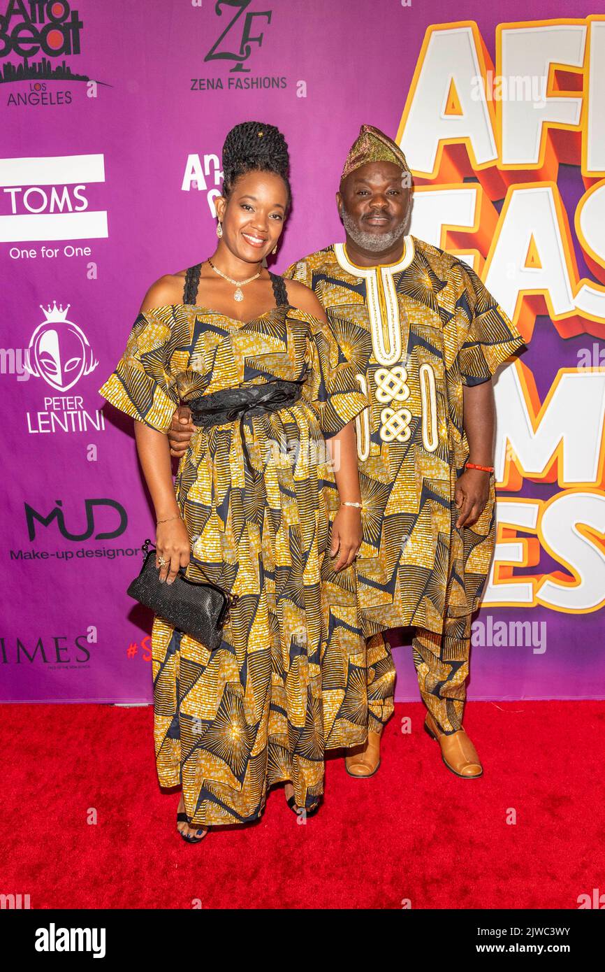 Los Angeles, USA. 04th Sep, 2022. Chief Oladiran Alabi with wife ...