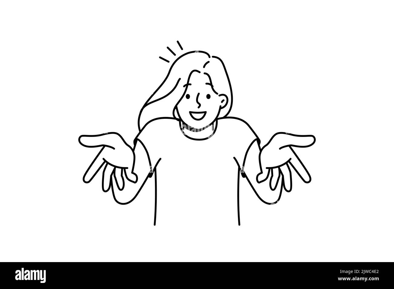 Smiling young woman talking with camera. Happy millennial girl feel ...