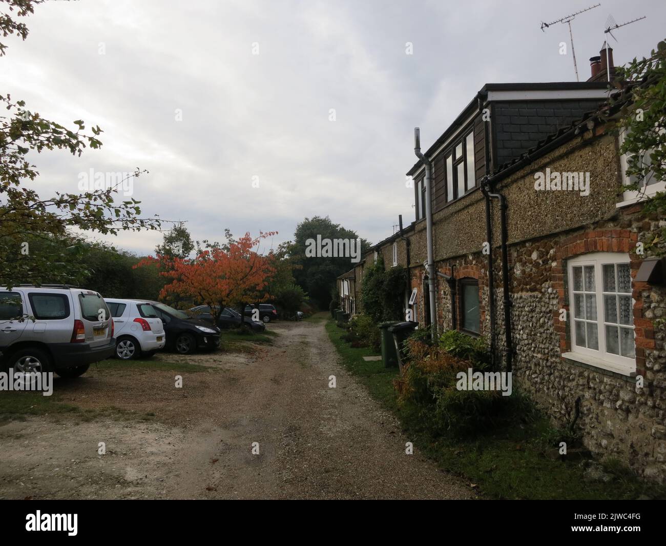 The Peddars Way National Trail long distance footpath. Norfolk. England ...