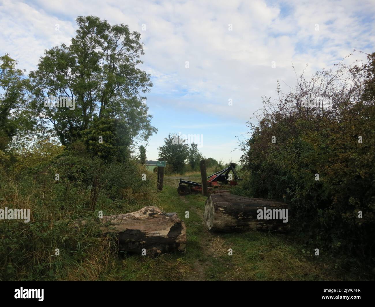 The Peddars Way National Trail long distance footpath. Norfolk. England ...