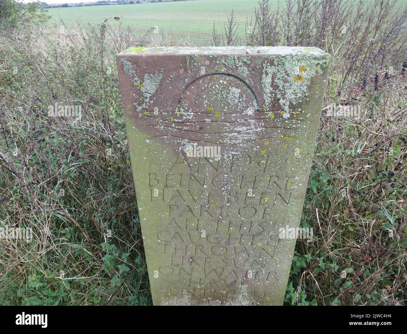 The Peddars Way National Trail long distance footpath. Norfolk. England ...