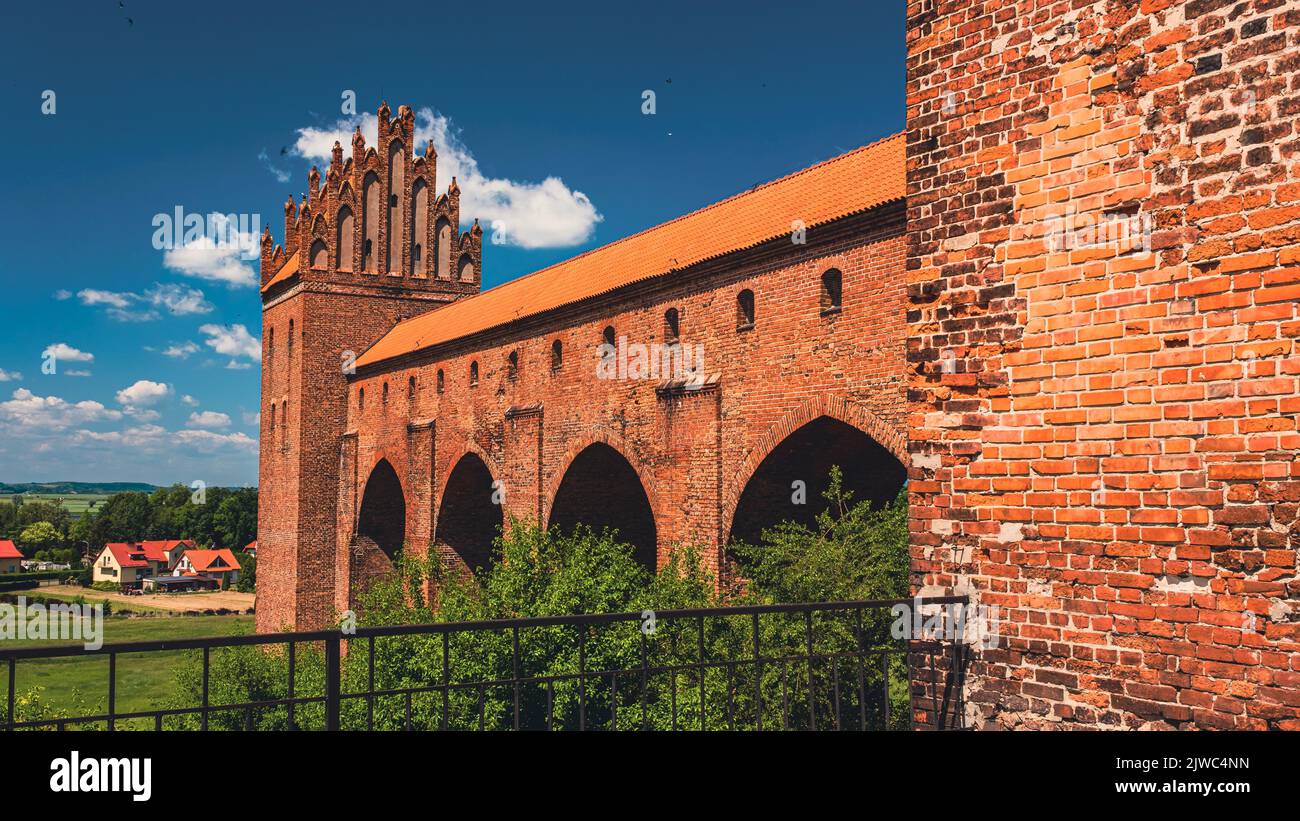 A beautiful shot of the Kwidzyn Castle tower in Kwidzyn, Poland Stock ...