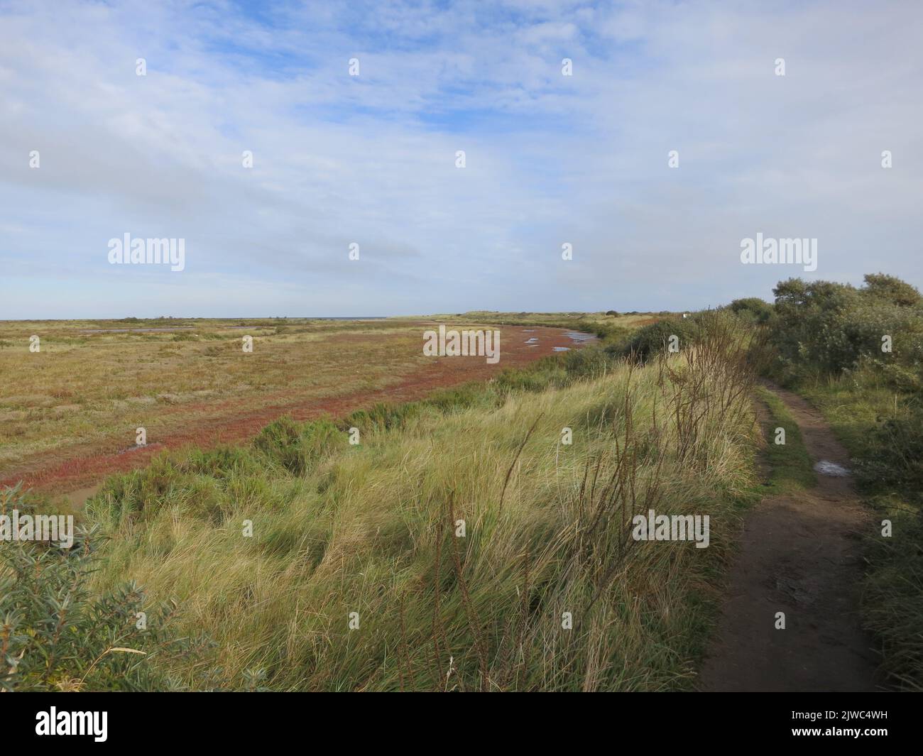 Norfolk Coast Path National Trail long-distance footpath. AONB. Norfolk ...