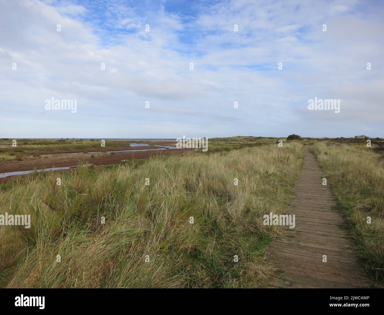 Norfolk Coast Path National Trail long-distance footpath. AONB. Norfolk ...