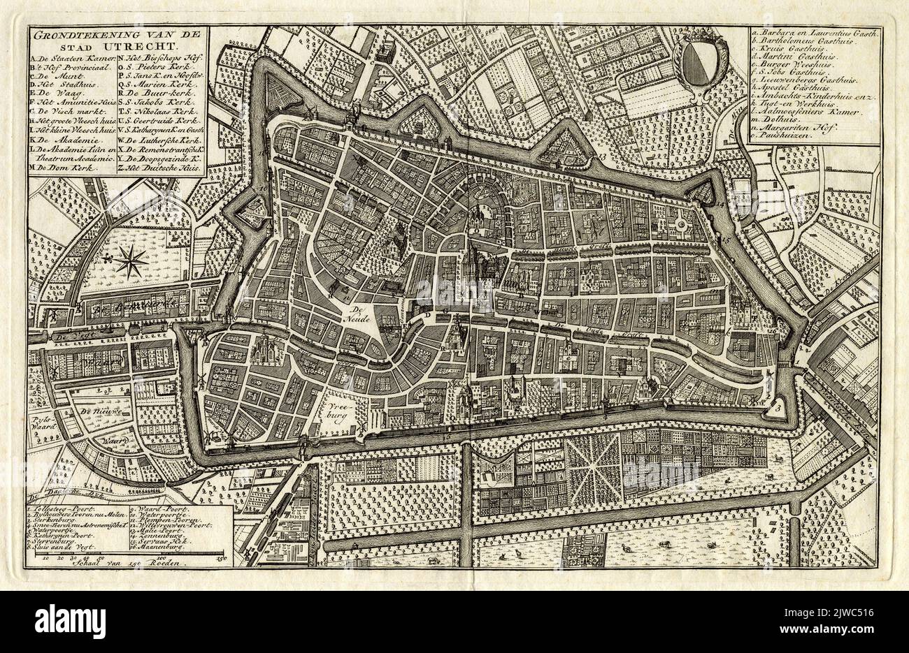 Ground drawing of the city of Utrecht Stock Photo - Alamy