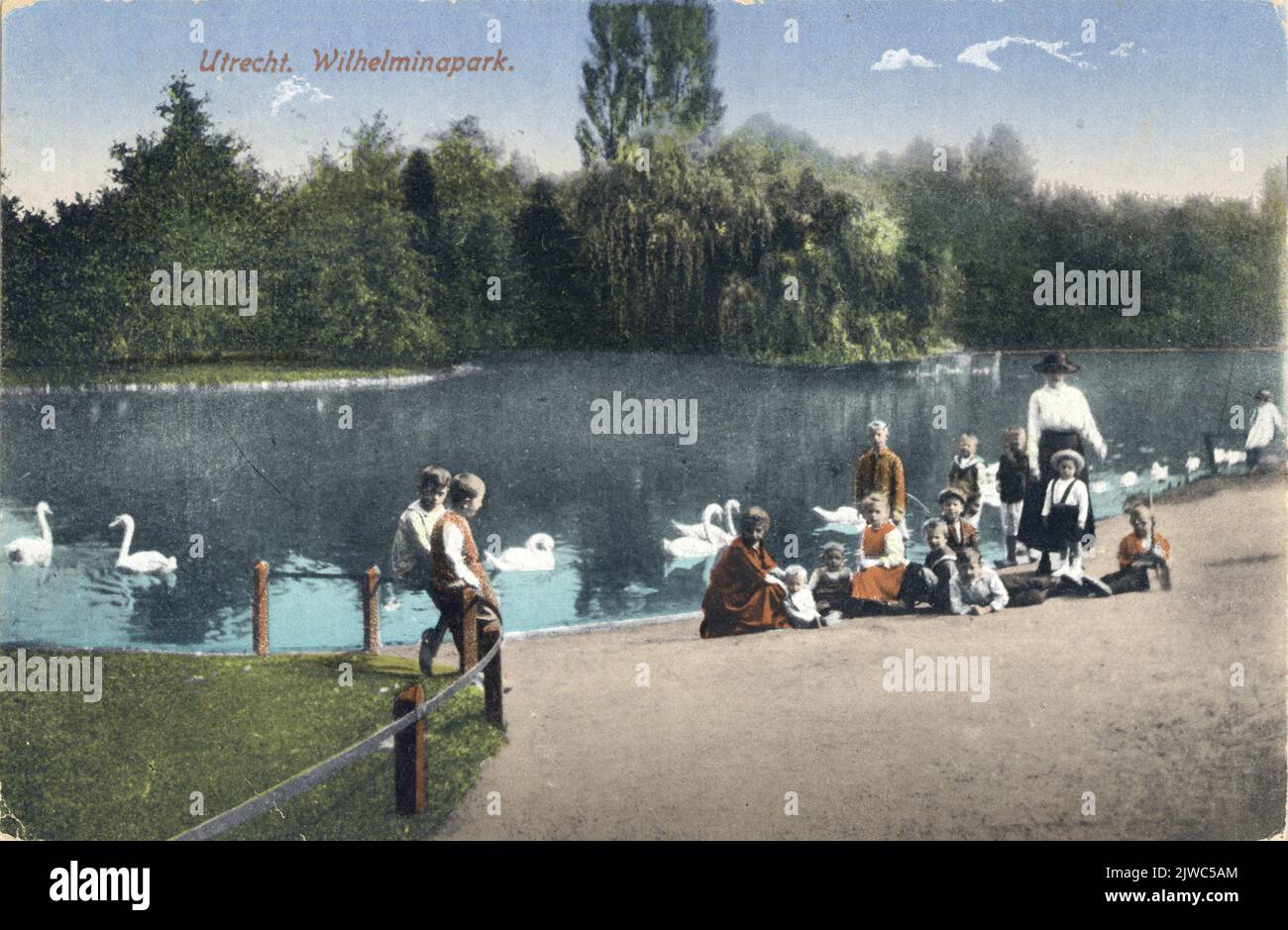 View in the Wilhelminapark in Utrecht Stock Photo - Alamy