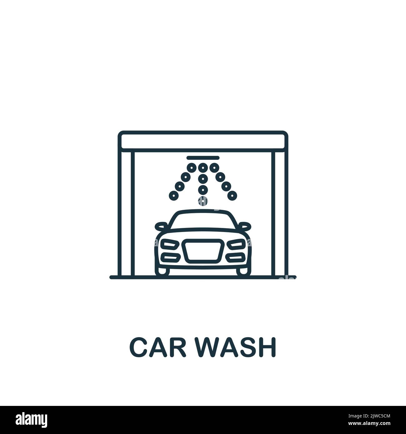Car Wash icon. Line simple line Car Service icon for templates, web ...