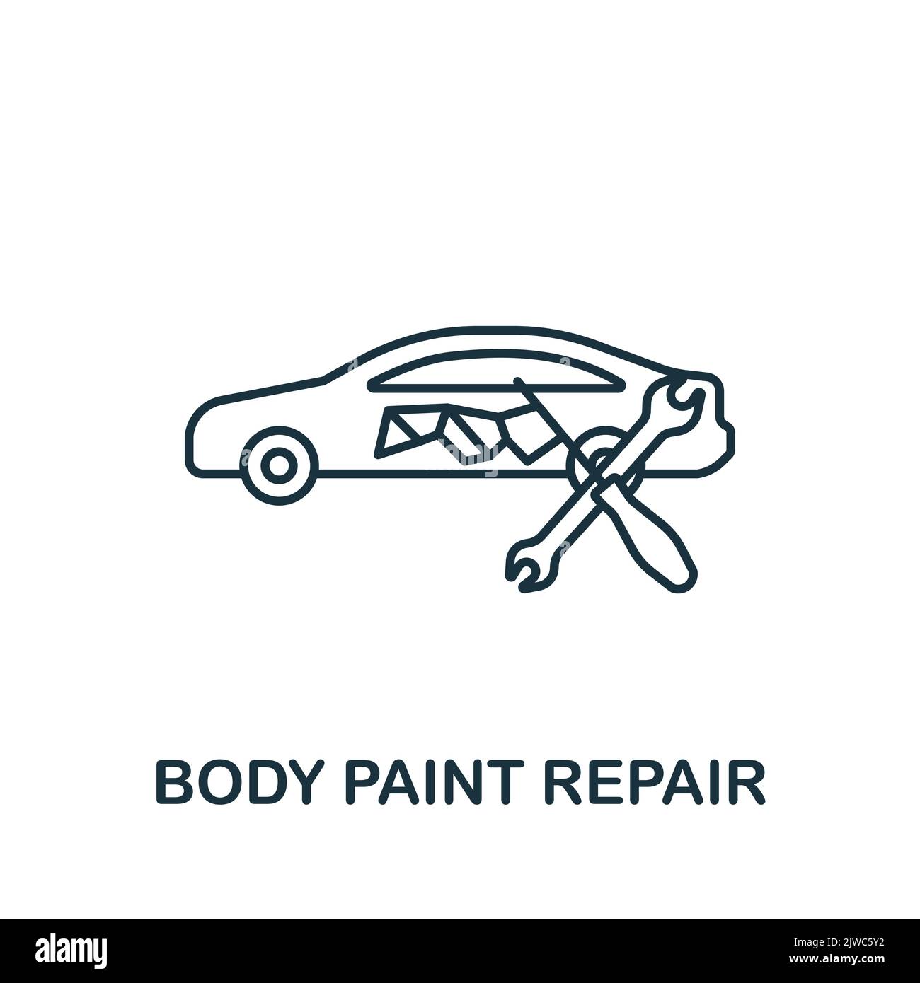 Vehicle bodywork scratch Cut Out Stock Images & Pictures - Alamy