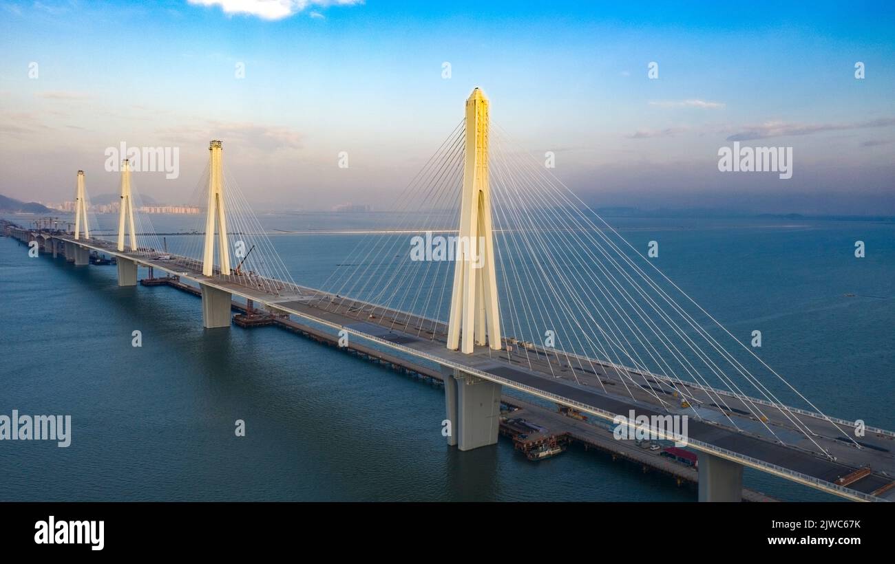 ZHUHAI, CHINA - SEPTEMBER 5, 2022 - The Zhuji inter-city Jinhai Bridge ...