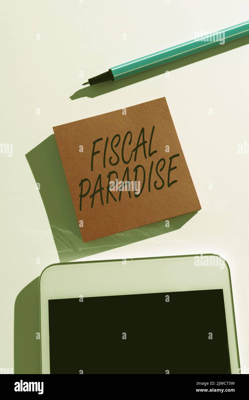 Conceptual caption Fiscal ParadiseThe waste of public money is a great ...