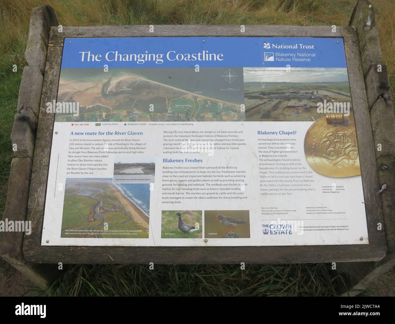 Norfolk Coast Path National Trail long-distance footpath. AONB. Norfolk ...