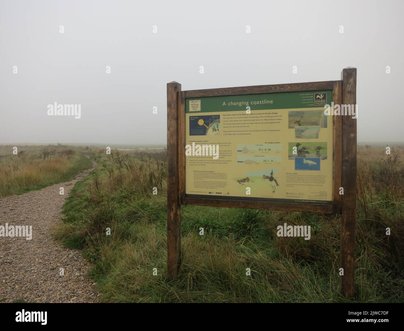 Norfolk Coast Path National Trail long-distance footpath. AONB. Norfolk ...