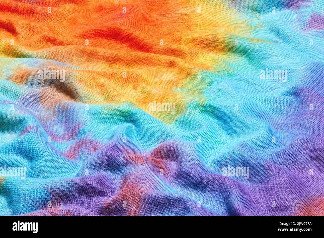 Abstract tie dye multicolor fabric cloth Boho pattern texture Stock ...