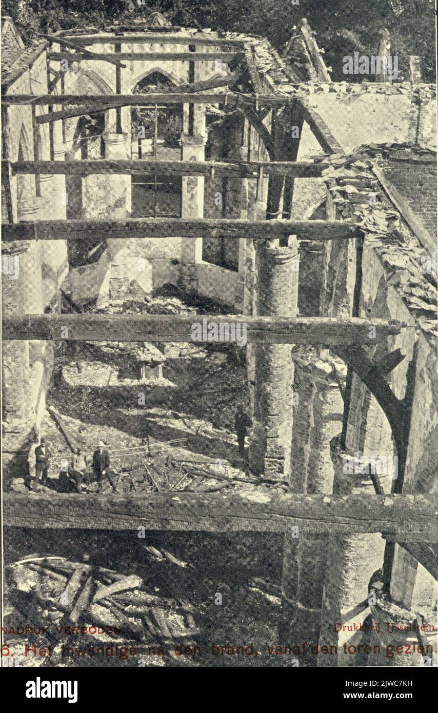 6. Seen the internal after the fire from the tower. "Recto, o Stock ...