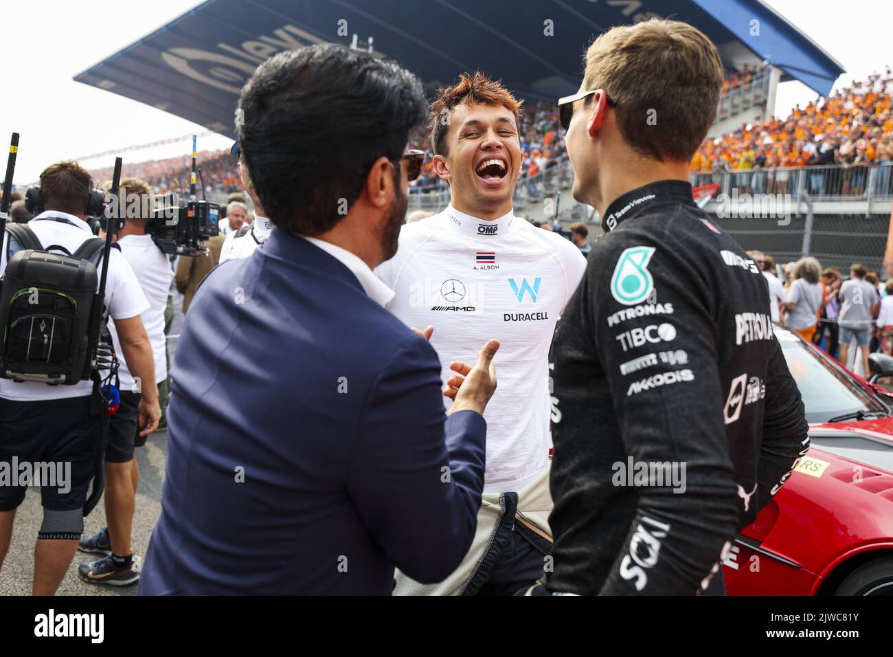BEN SULAYEM Mohammed (uae), President of the FIA, ALBON Alexander (tha), Williams Racing FW44 ...