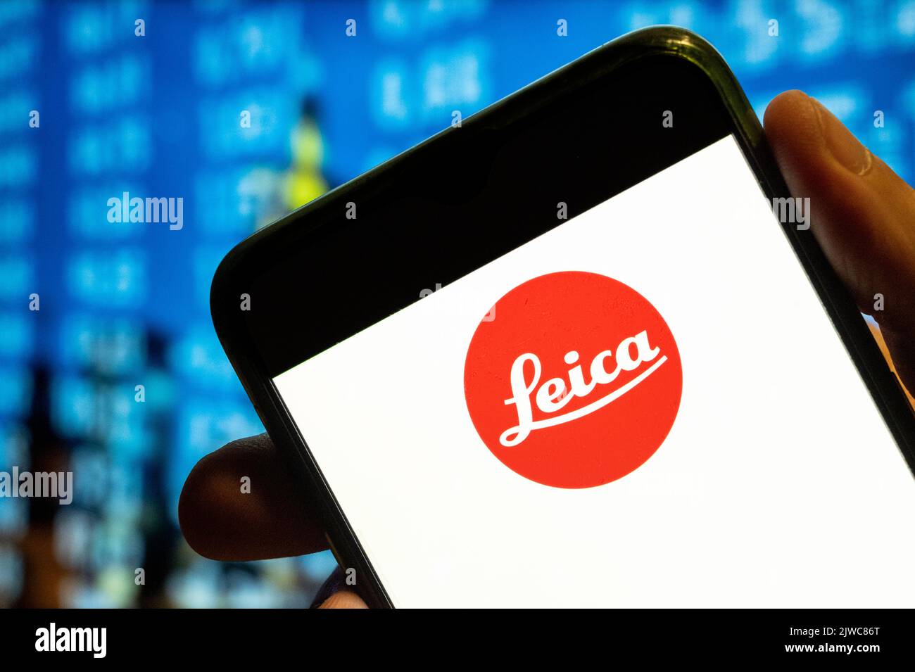 In this photo illustration, the German manufacturer photography and ...