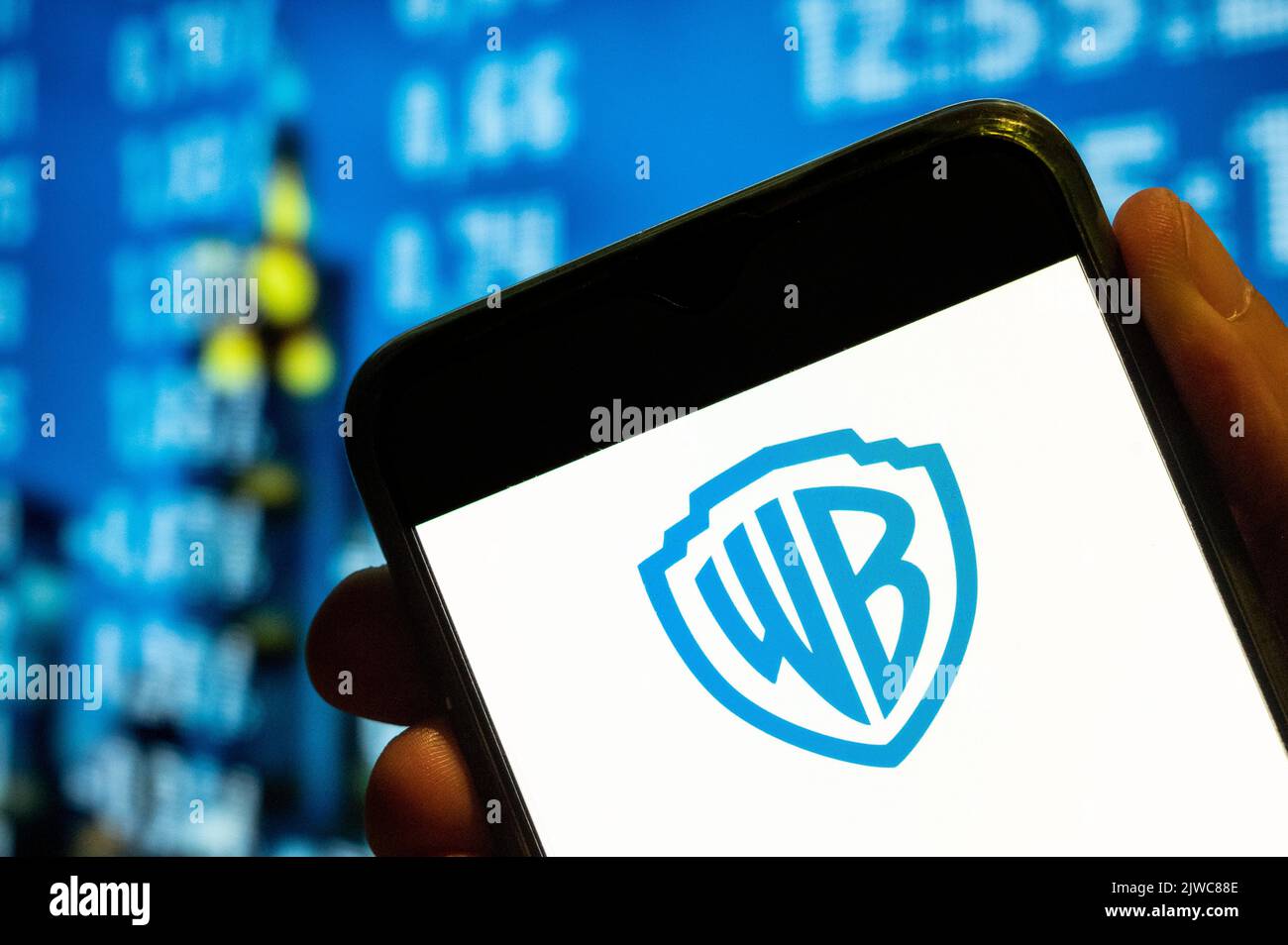 In this photo illustration, the American film studio, production and ...