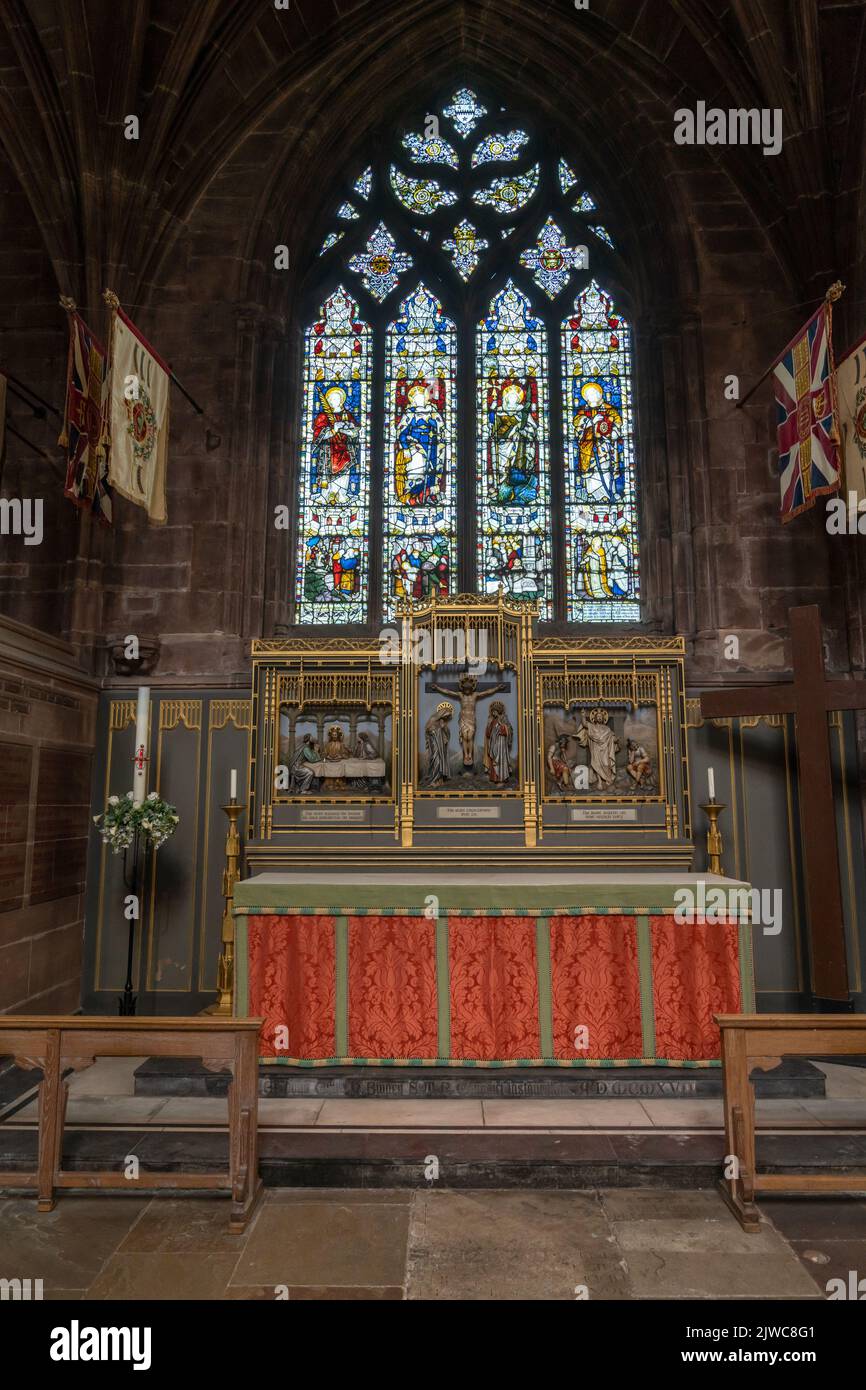 Chester, United Kingdom - 26 August, 2022: detail view of one of the ...