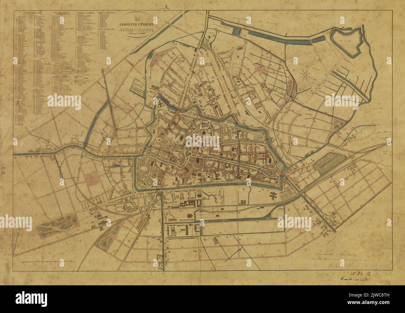 Expansion plan of the city of Utrecht; With representation of the ...