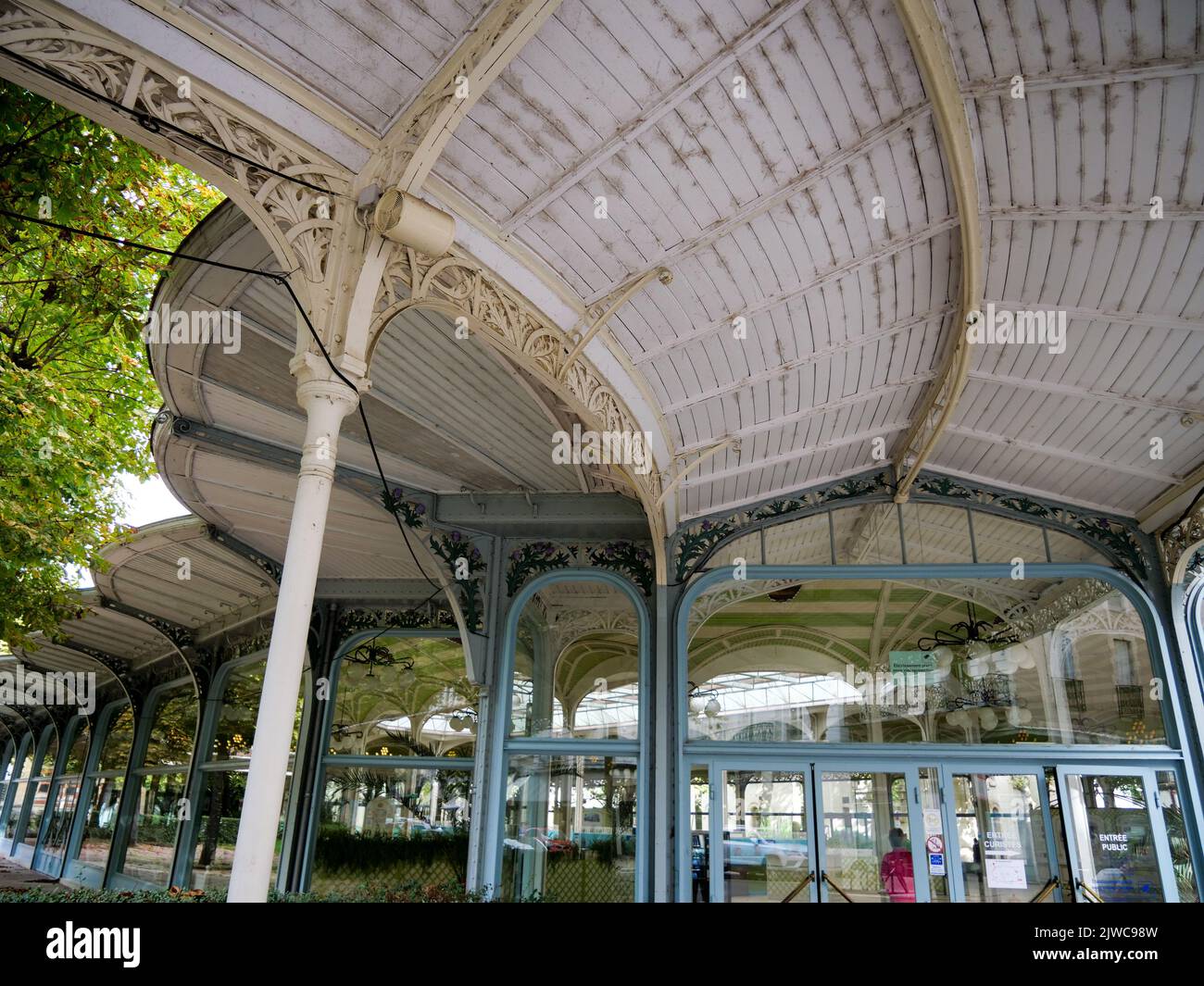 Hall of springs, Vichy, Allier, AURA Region, Central France Stock Photo ...