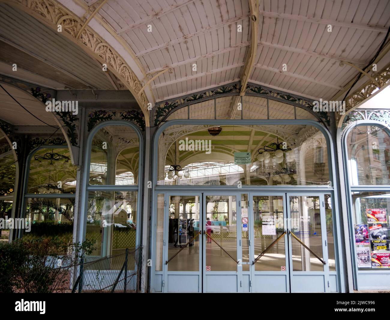 Hall of springs, Vichy, Allier, AURA Region, Central France Stock Photo ...