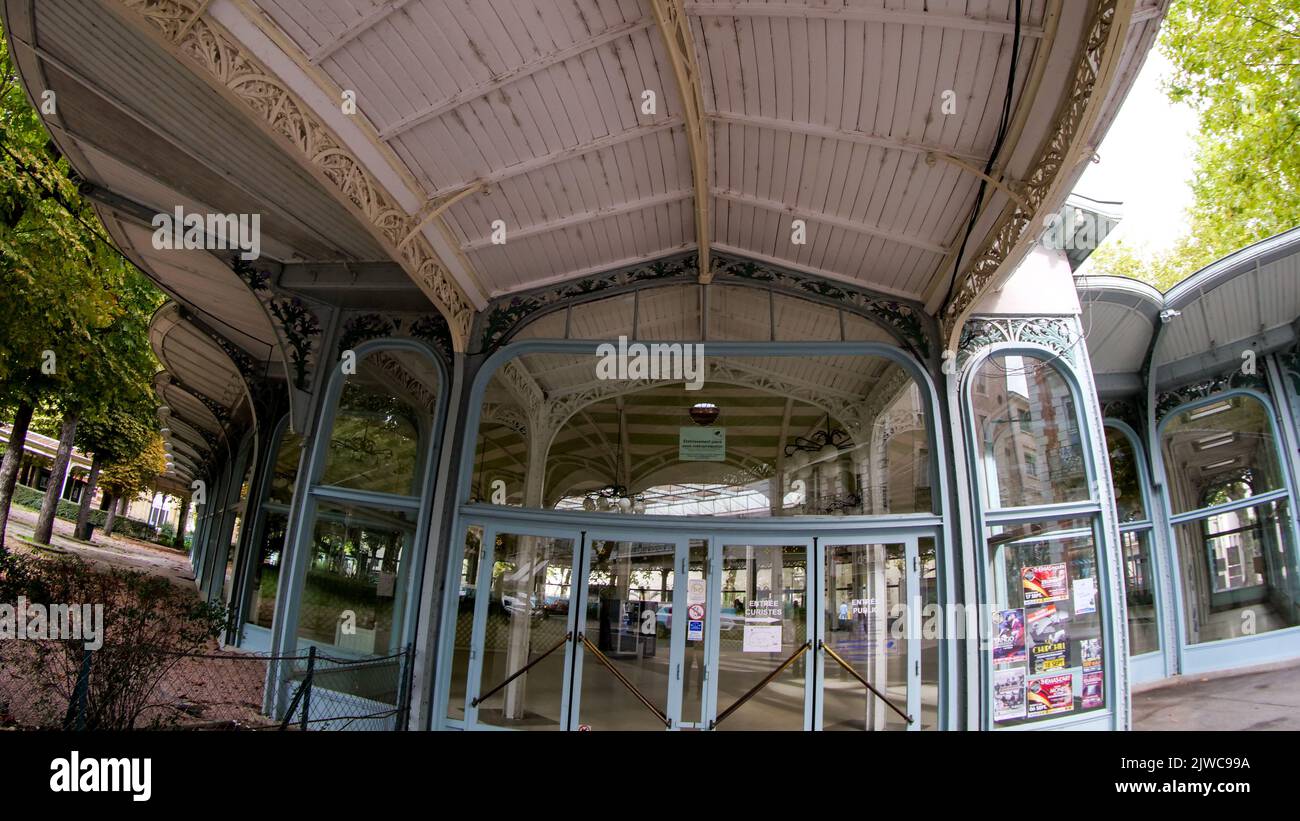 Hall of springs, Vichy, Allier, AURA Region, Central France Stock Photo ...