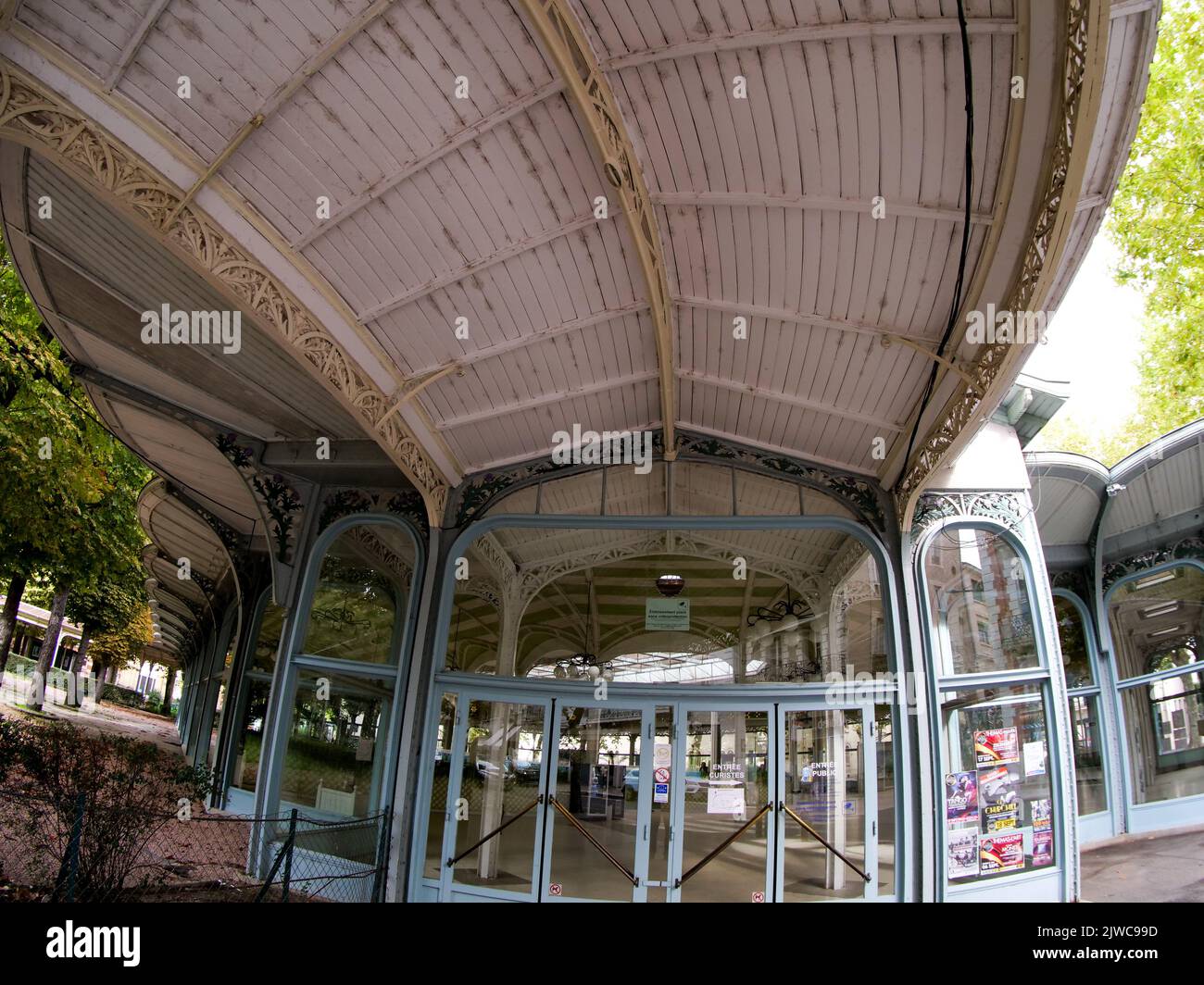 Hall of springs, Vichy, Allier, AURA Region, Central France Stock Photo ...