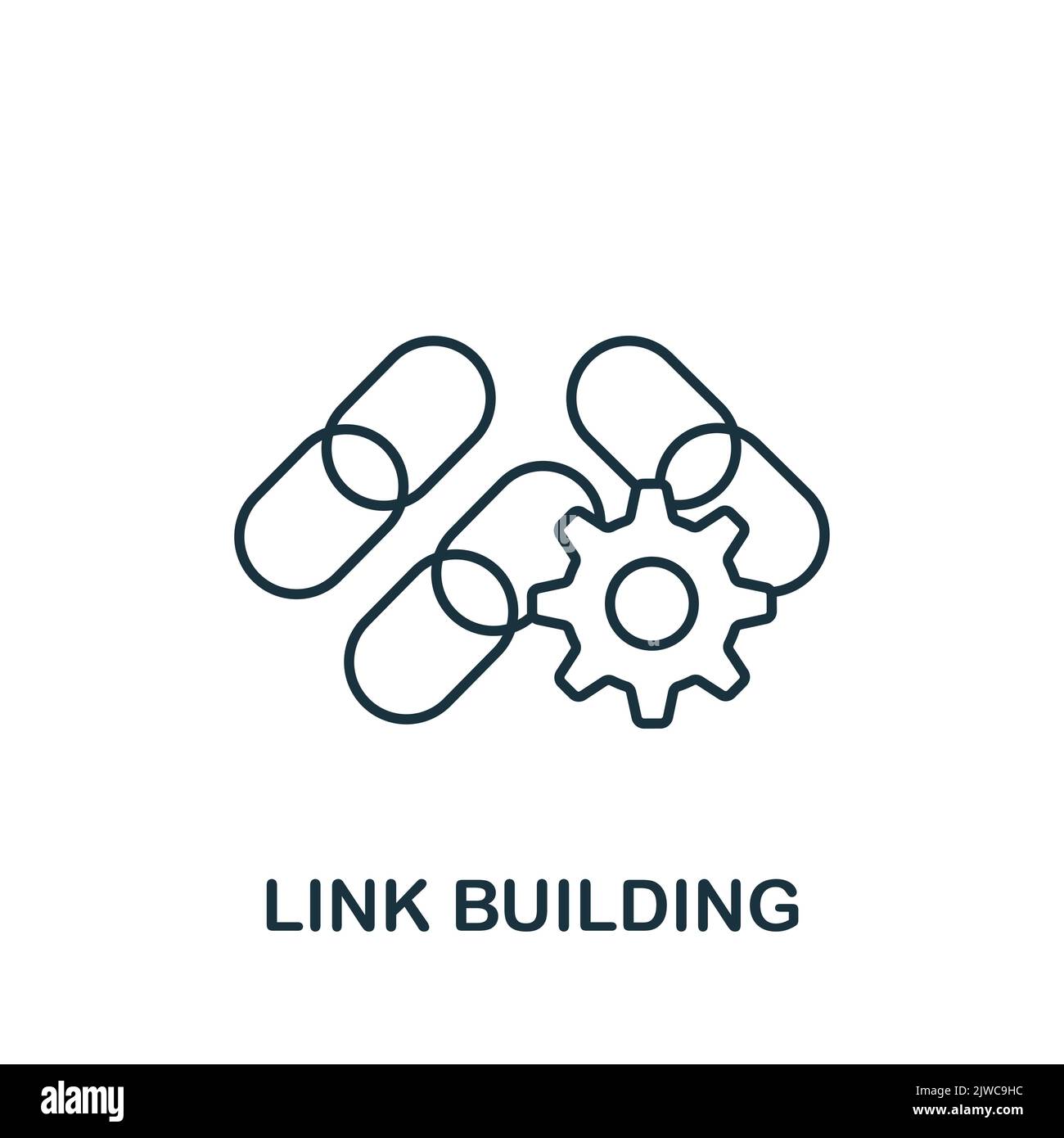 Link Building icon. Line simple Web Development icon for templates, web ... Link Building icon. Line simple Web Development icon for templates, web ...