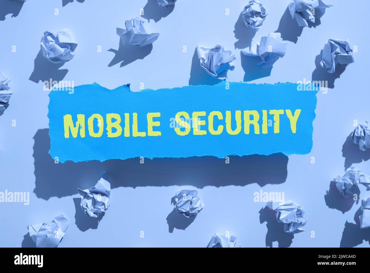 Sign Displaying Mobile Securityprotection Of Mobile Phone From Threats