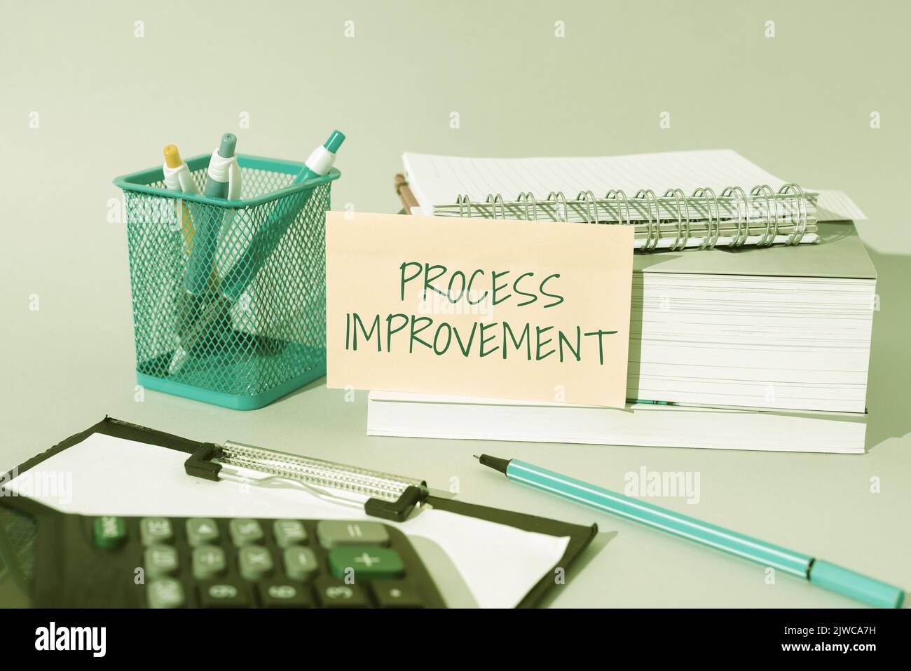 Conceptual caption Process Improvement. Business approach Optimization ...