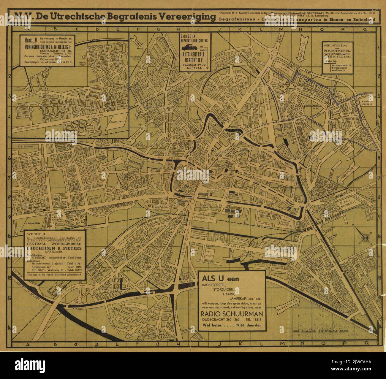 Guide of Utrecht/Streets/Settings/clear maps Stock Photo - Alamy