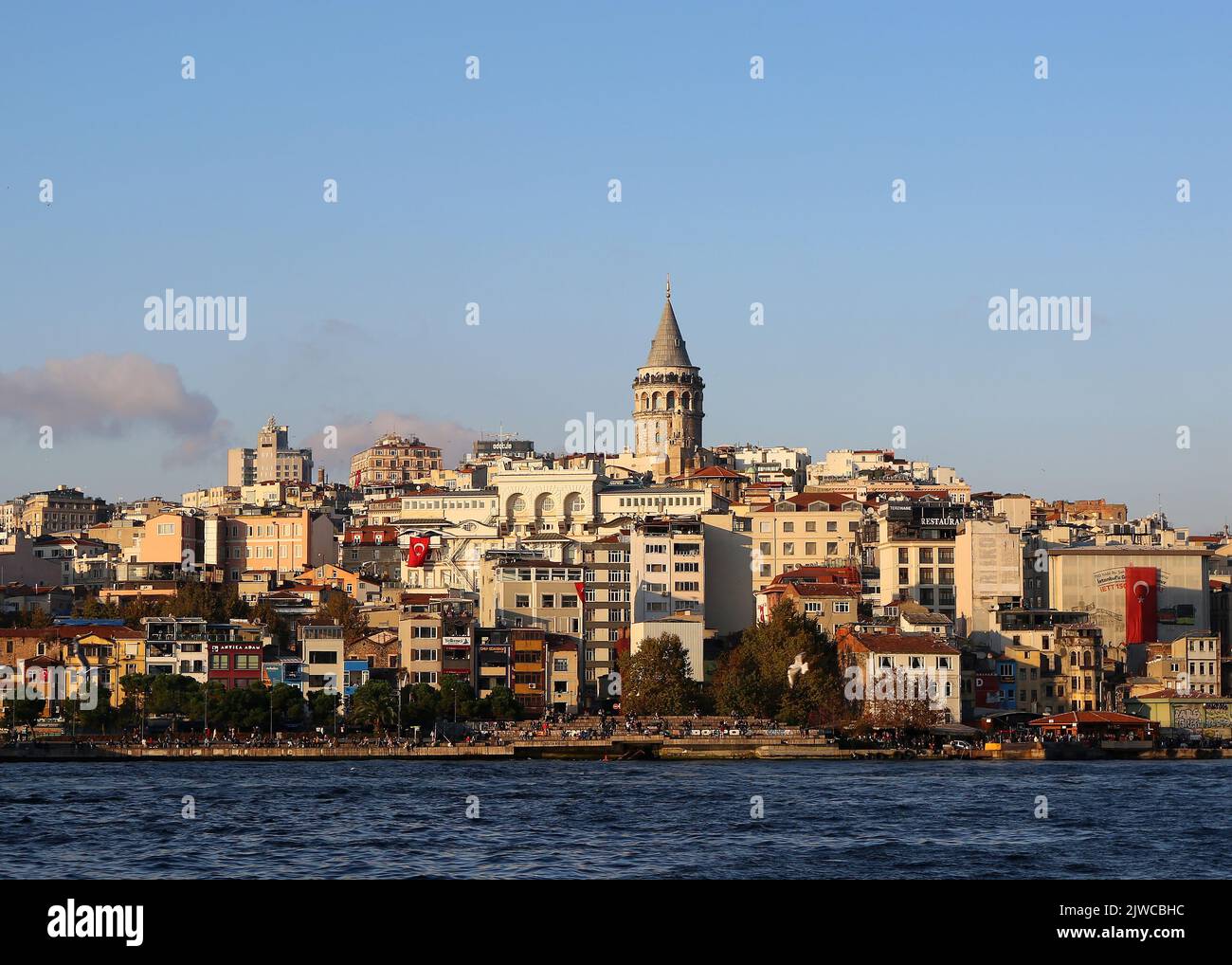 ISTANBUL,TURKEY-OCTOBER 30: Galata Tower and Old Town with Historic ...