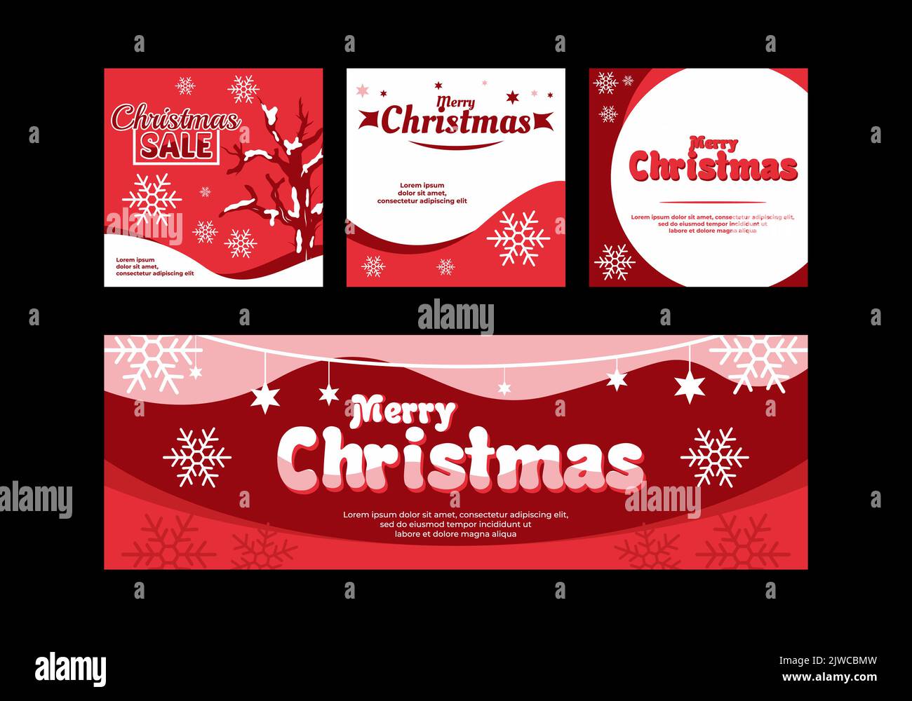 Social media ads color Stock Vector Images - Alamy