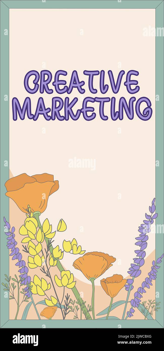 Hand writing sign Creative MarketingCampaigning to meet the advertising ...