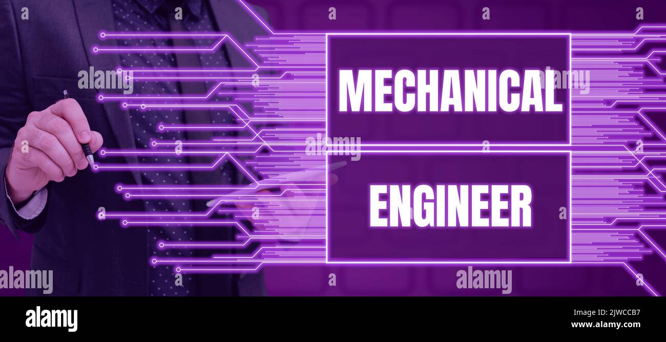 Text showing inspiration Mechanical Engineer. Business concept Applied ... Text showing inspiration Mechanical Engineer. Business concept Applied ...