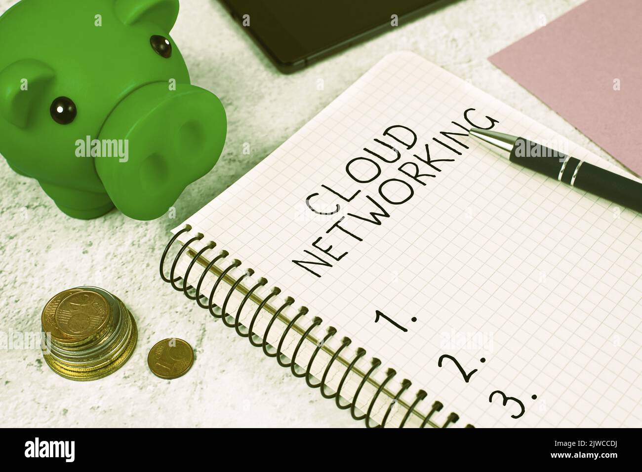 Text caption presenting Cloud Networkingis term describing access of ...