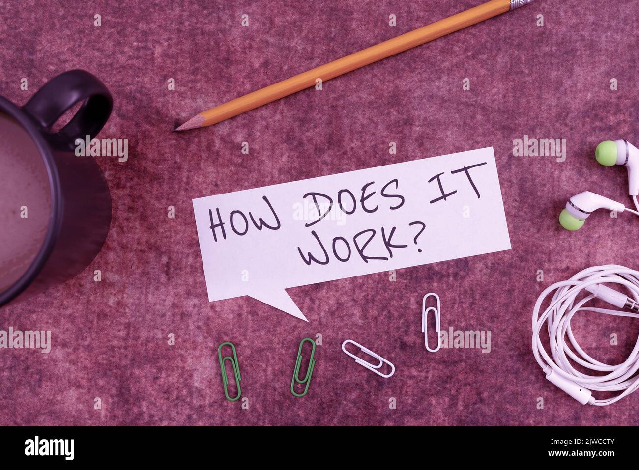 Text sign showing How Does It Work questionAsking on how stuff being ...