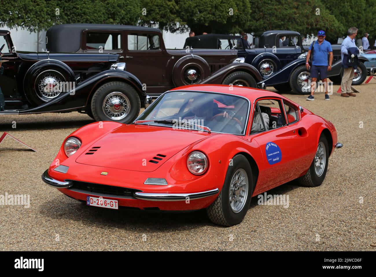 Ferrari Dino 206 GT (1968). Concours of Elegance 2022, Hampton Court ...