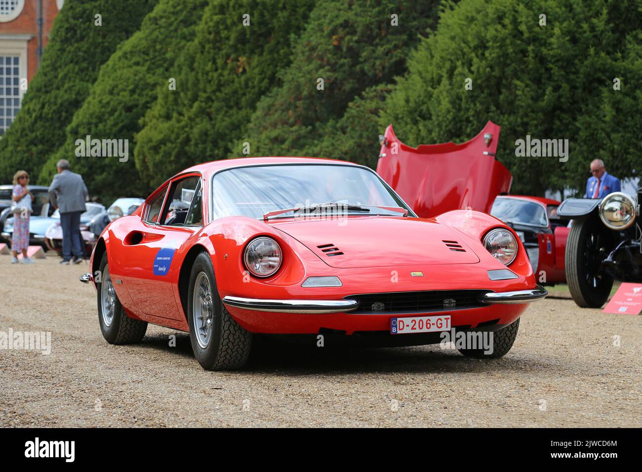 Ferrari Dino 206 GT (1968). Concours of Elegance 2022, Hampton Court ...