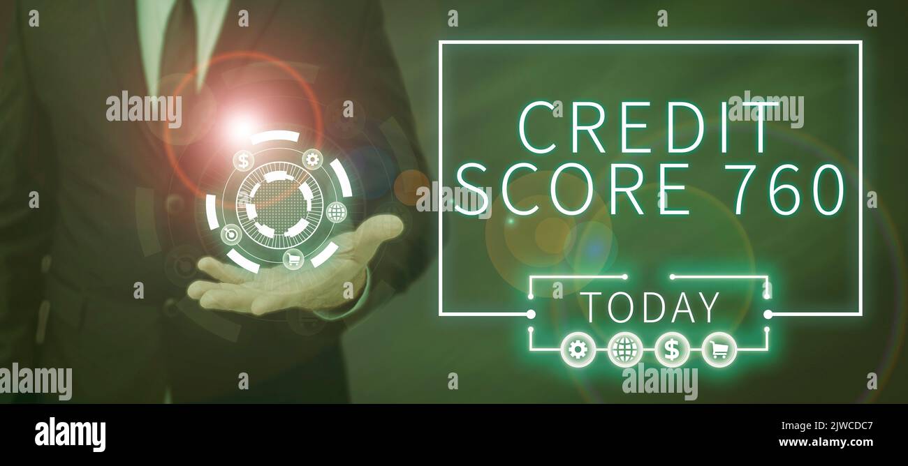Handwriting Text Credit Score 760numerical Expression Based On Level Analysis Of Person